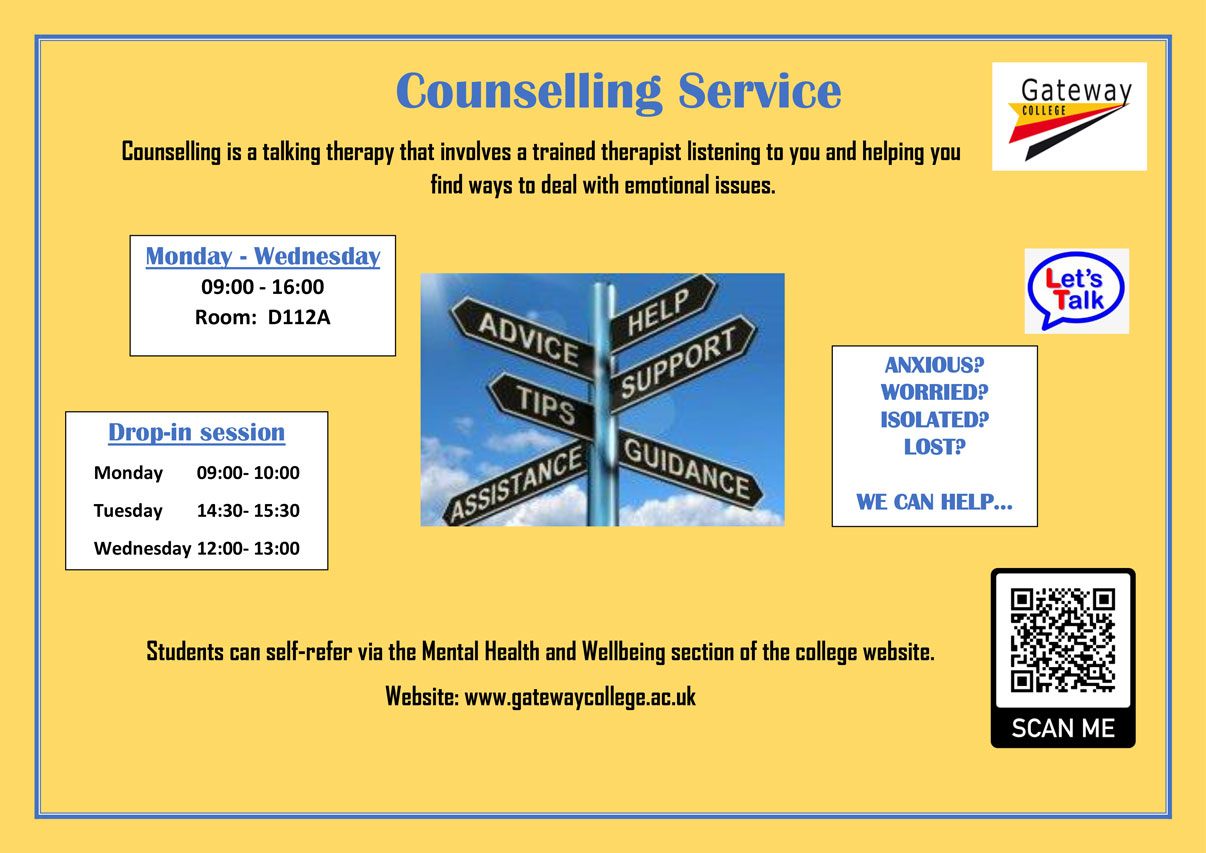 Mental Health and Wellbeing – Gateway College
